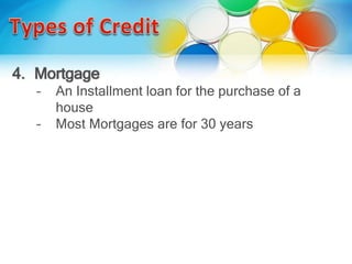 6.1 types of credit | PPTX