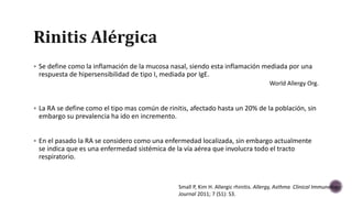 Rinitis Alérgica | PPTX