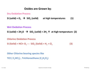 6.1. thermal oxidation 1,2.micro tech,2013 | PPT