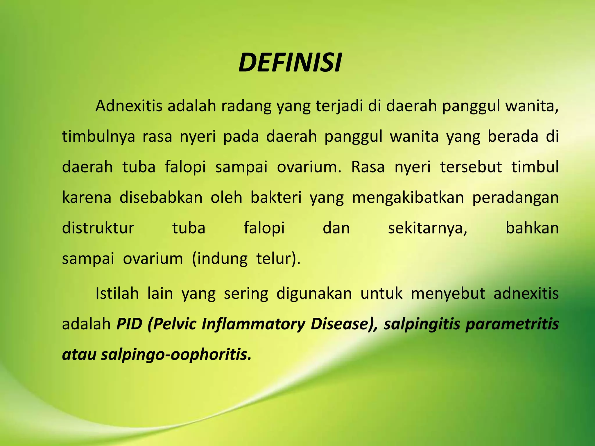 6. salpingitis & adnexitis | PPTX