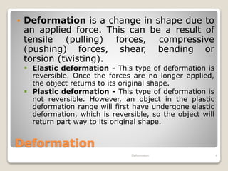 Deformation | PPTX