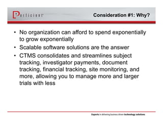 10 Things to Consider When Building a CTMS Business Case | PPT