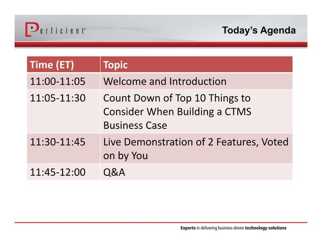 10 Things to Consider When Building a CTMS Business Case | PPT