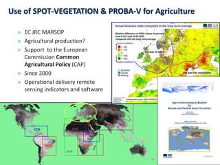 Proba V Applications : Global data, global and local applications. | PPT