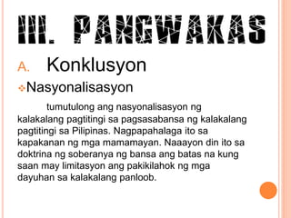 Liberalisasyon at Nasyonalisasyon | PPTX