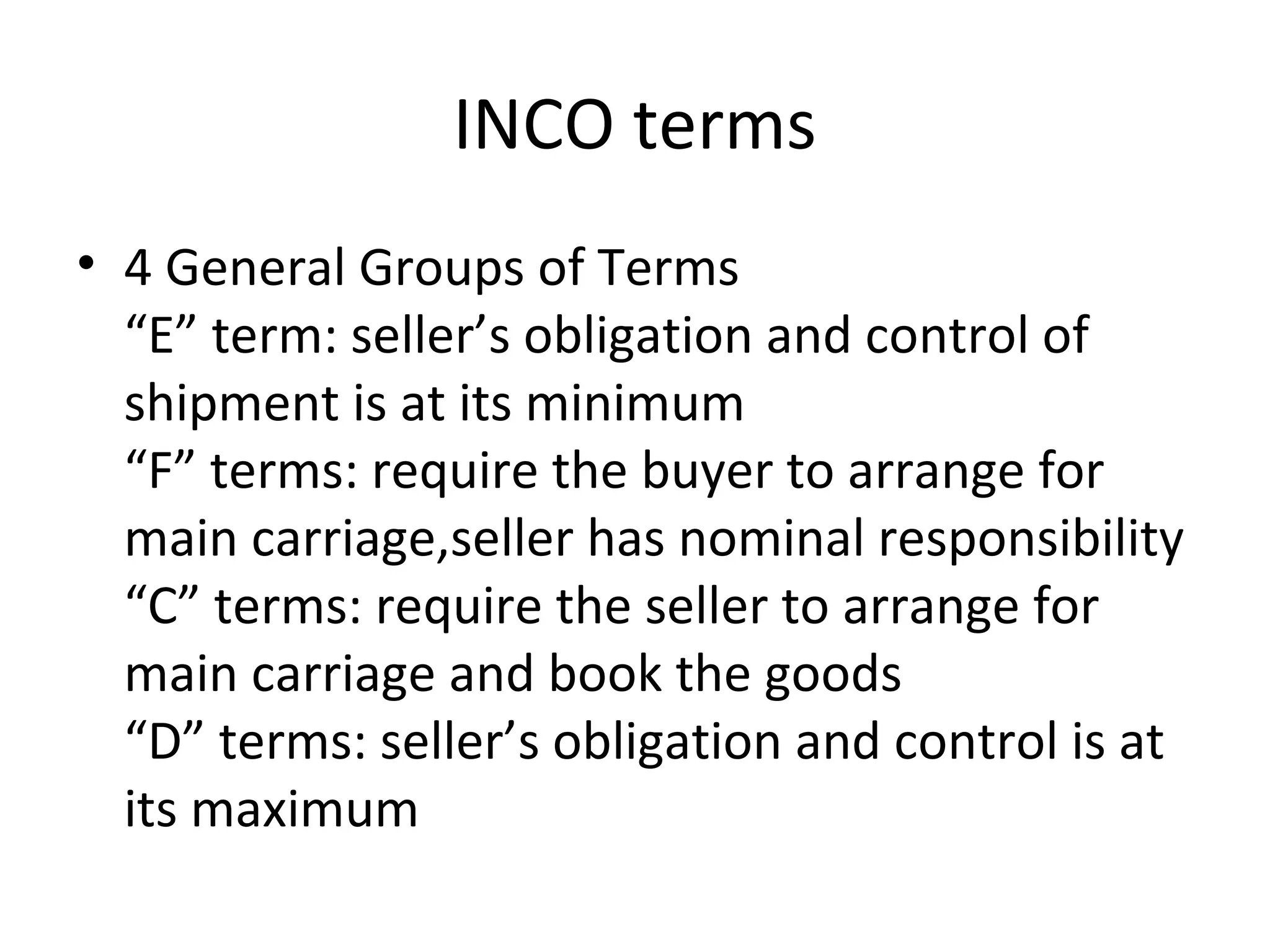 INCO terms | PPT