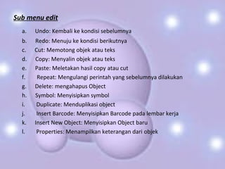 Menu file, edit dan layout pada coreldraw X3 | PPT