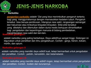 definisi narkoba | PPTX
