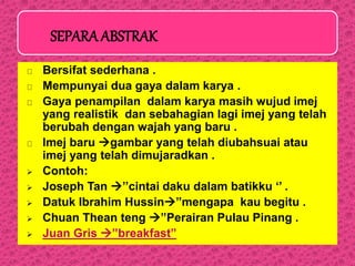 Seni Visual Penggal 1: pendekatan sejarah&kritikan seni visual | PPTX