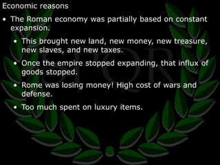6.4 decline of the roman empire | PPTX