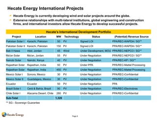 GloSho'14: Company Showcase - Hecate Energy | PPT