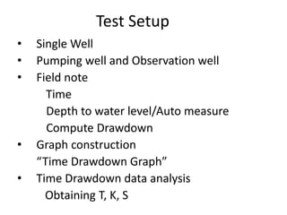 radial flow pumping test | PPTX