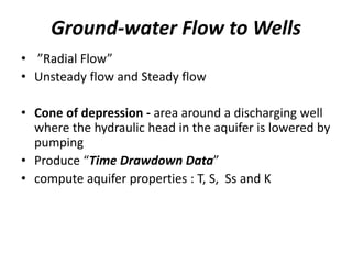 radial flow pumping test | PPTX