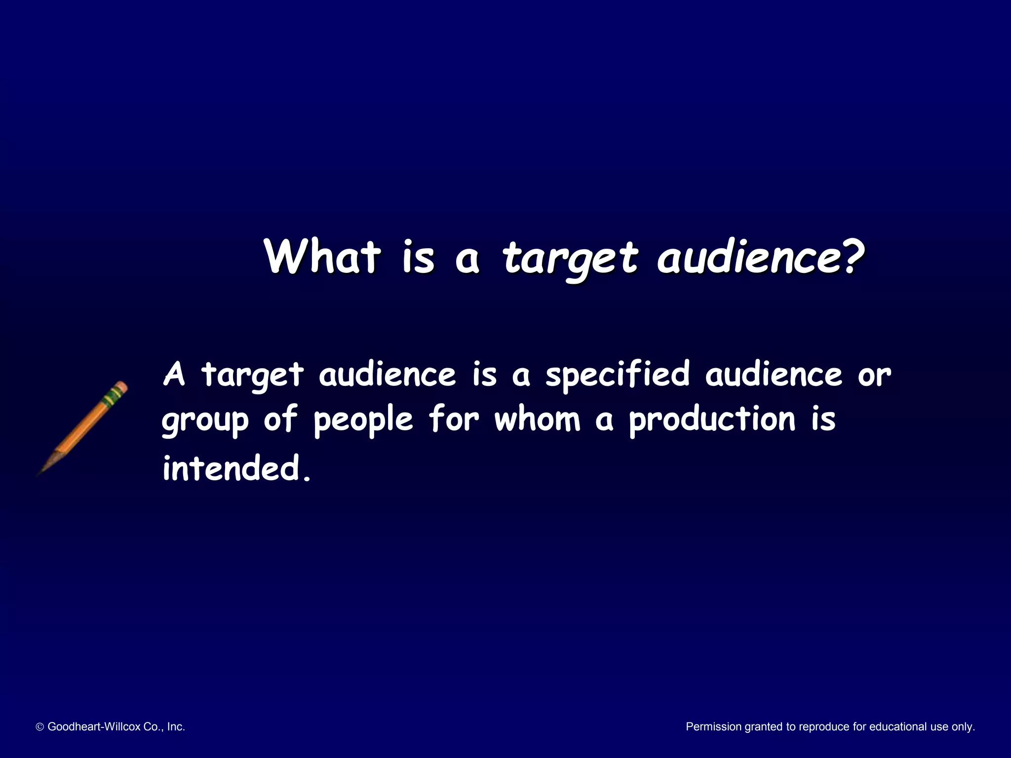 6. target audience | PPT