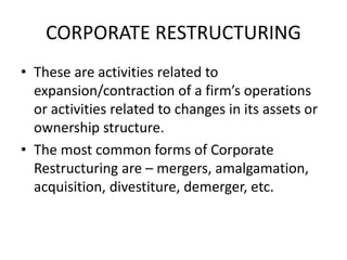 CF_4 UNIT2 CORP RESTRUCTURING_ intro | PPTX