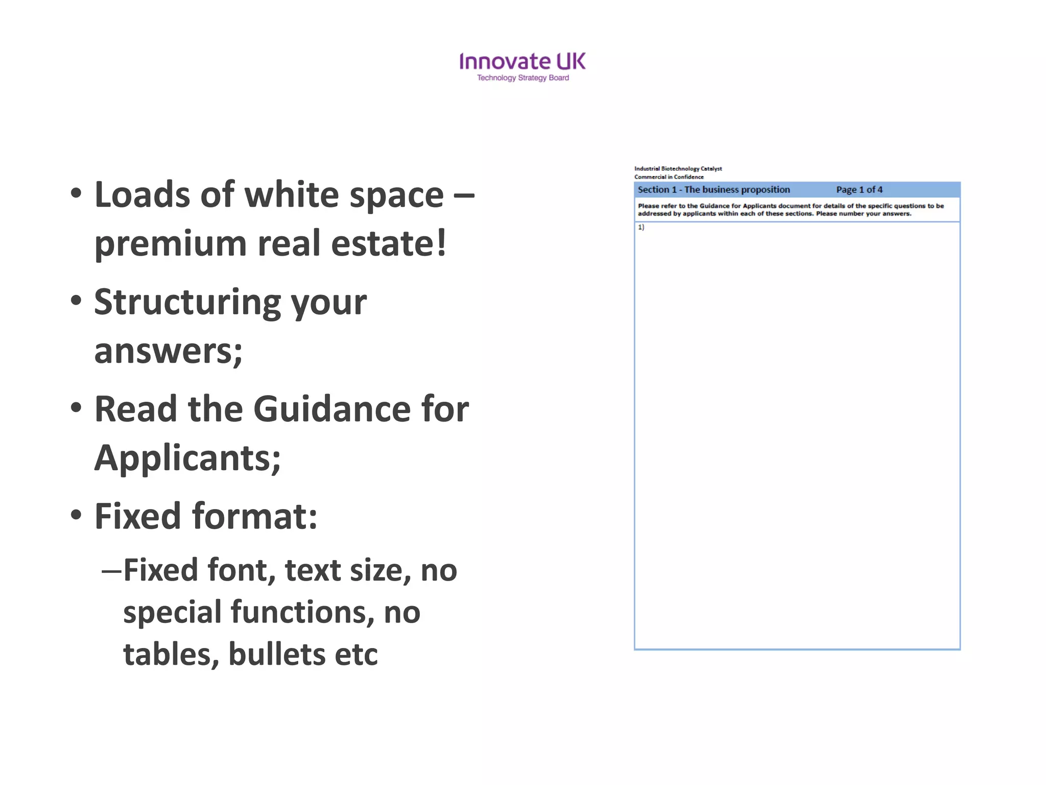 Innovation and R&D Escalator Workshop: Kris Wadrop - Writing grant applications | PDF