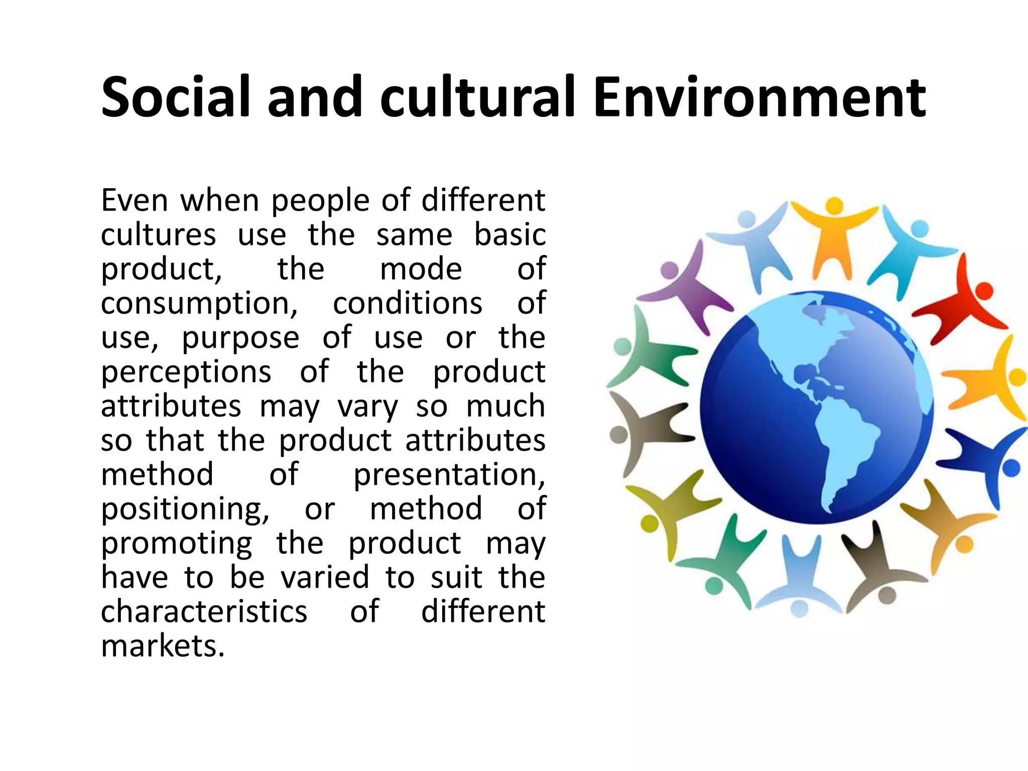 Social and cultural Environment - International Business - Manu Melwin ...