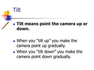 6. camera movements | PPTX