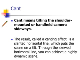 6. camera movements | PPTX