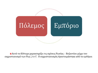 6. H ίδρυση, η εξέλιξη και ο εκχριστιανισμός των Ρώσων | PPSX