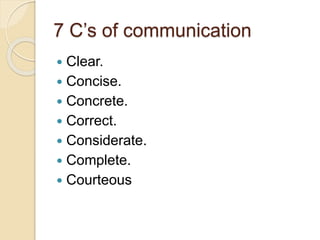6.essentials Of Effective Communication