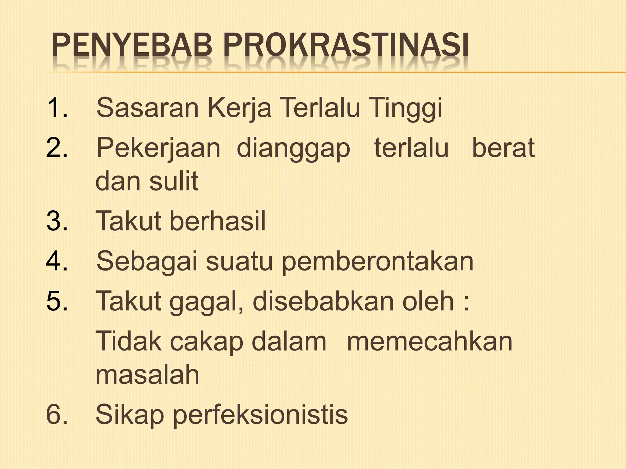 Prokrastinasi | PPTX