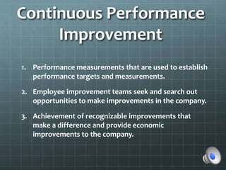 6.1 Continuous Performance Improvement | PPT