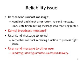 Introduction to netlink in linux kernel (english) | PPTX
