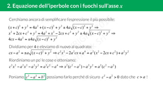 Equazione dell'iperbole | PPT