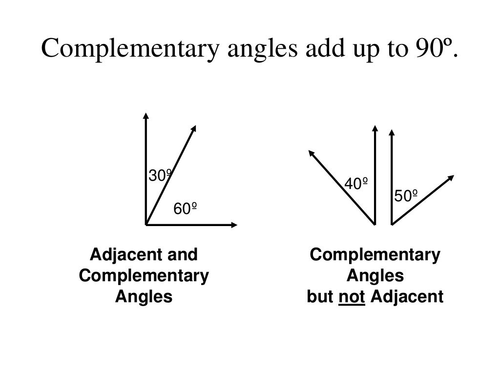 Angle Pairs (Complementary, Supplementary, Adjacent, Vertical, Linear…