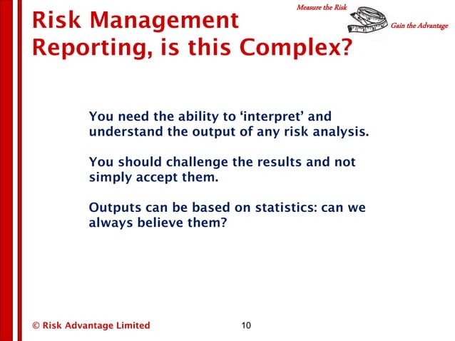 Complex risk management, Wednesday 21st January 2015 | PPT