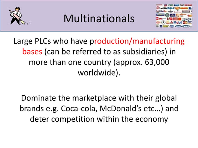6. franchising & multinationals & globalisation | PPT