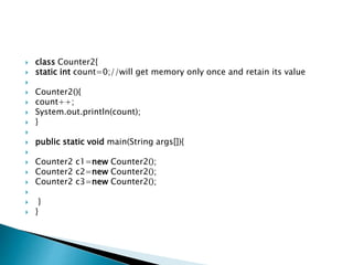 6. static keyword | PPTX