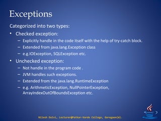 6. Exception Handling | PPT | Programming Languages | Computing