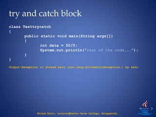 6. Exception Handling | PPT