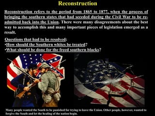 Hogan's History- Southern Reconstruction | PDF