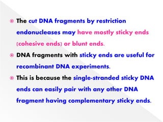 RECOMBINANT DNA TECHNOLOGY | PPTX
