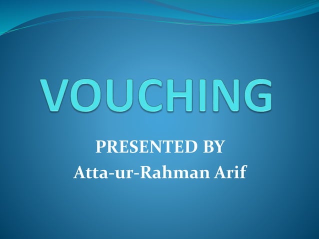 6. vouching | PPT