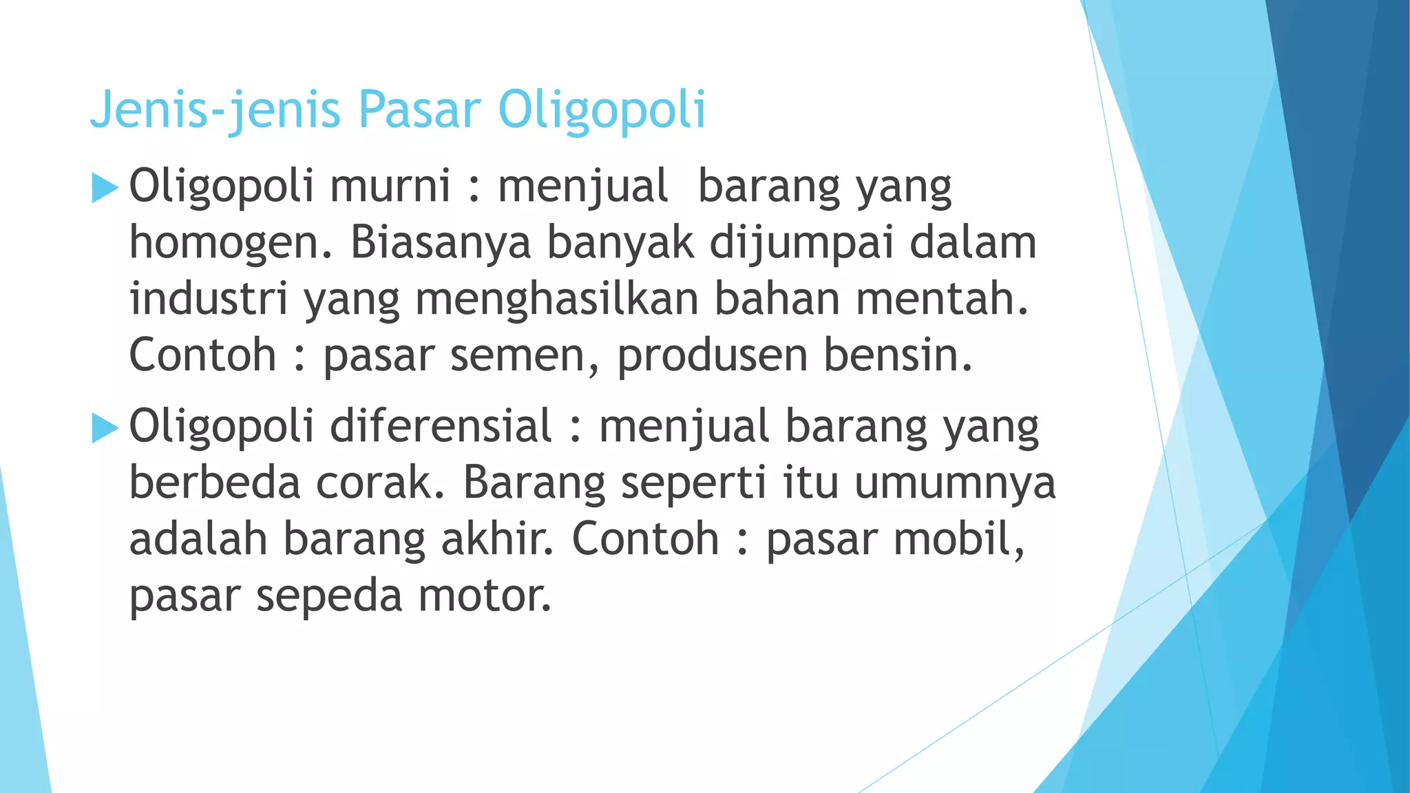 Pasar Oligopoli | PPTX