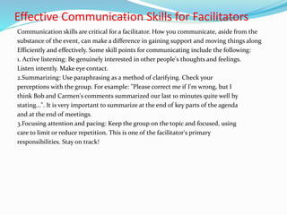 Facilitator role in FFS By Allah Dad Khan | PPTX
