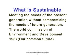 GLOBAL ENVIRONMENTAL ISSUES AND SUSTAINABLE DEVELOPMENT | PPT
