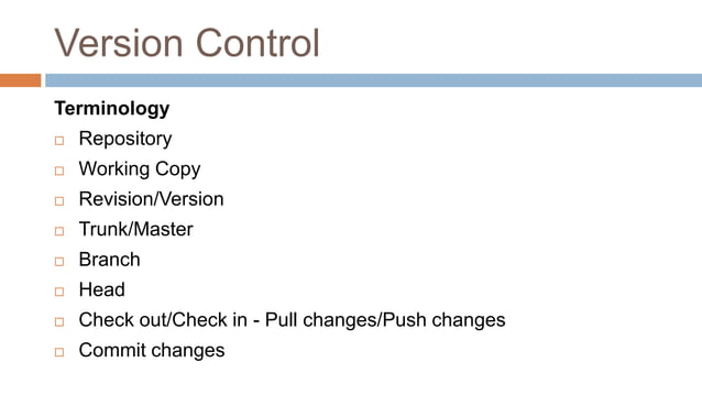 Version control | PPT