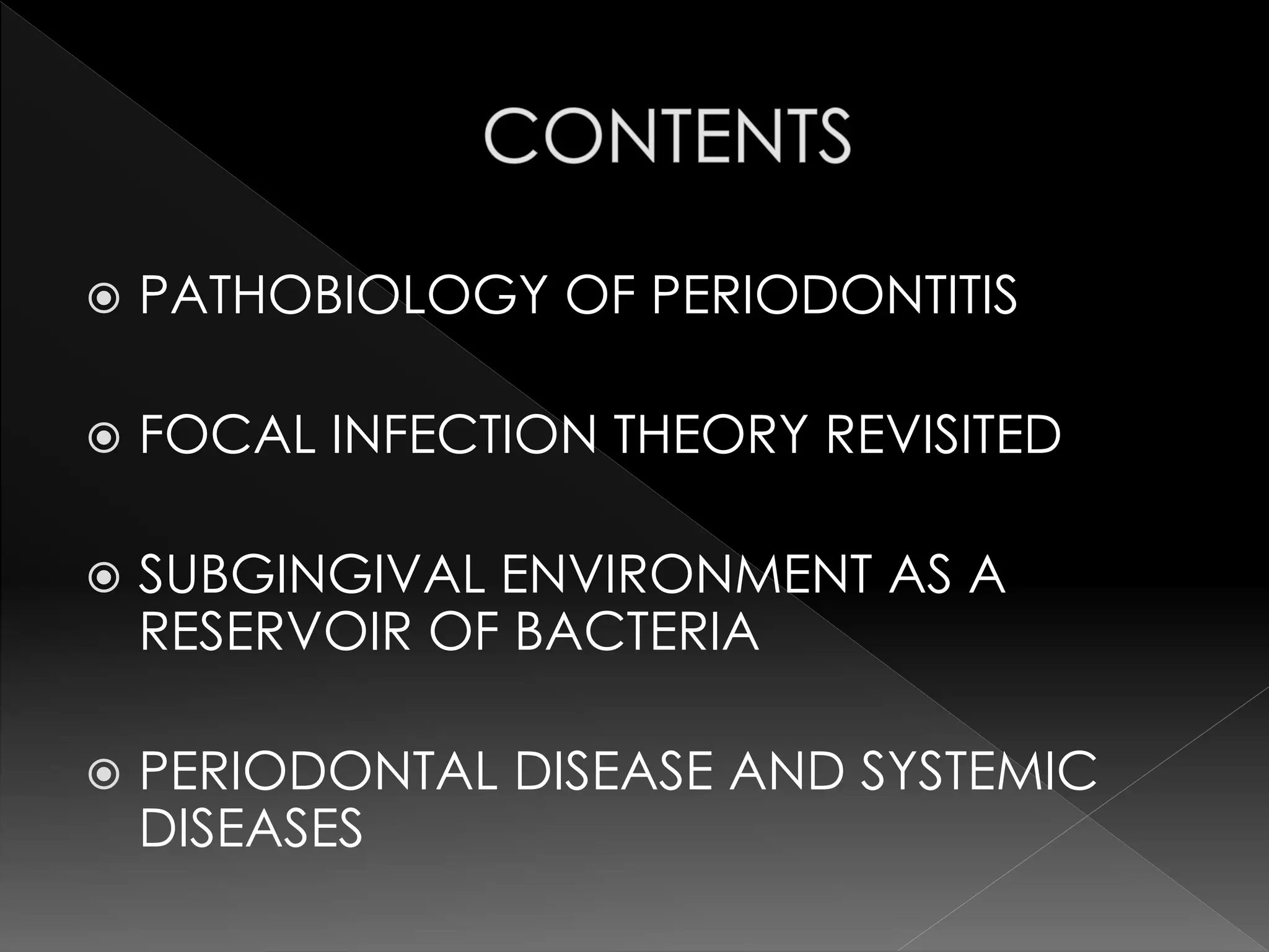 Periodontitis as a risk factor for systemic diseases | PPTX