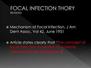 Periodontitis as a risk factor for systemic diseases | PPTX