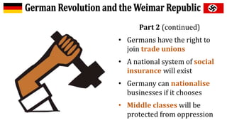 Weimar Germany - preparation and adoption of a new constitution | PPT