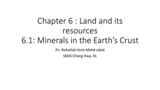 6.1 Mineral in Earth's Crust | PPT