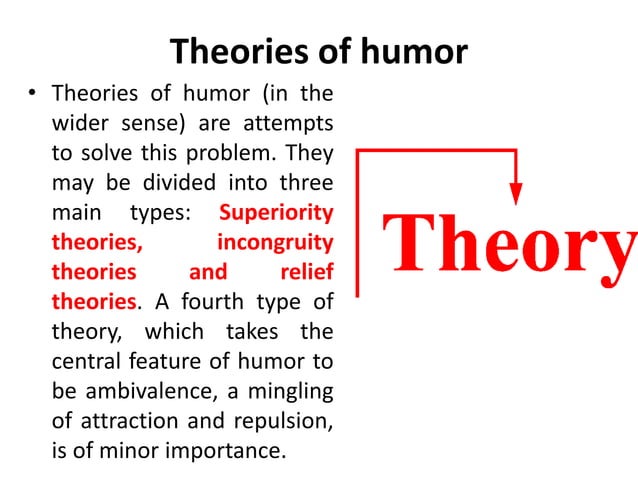 Theories of humor - public speaking skills - Manu Melwin Joy | PPTX