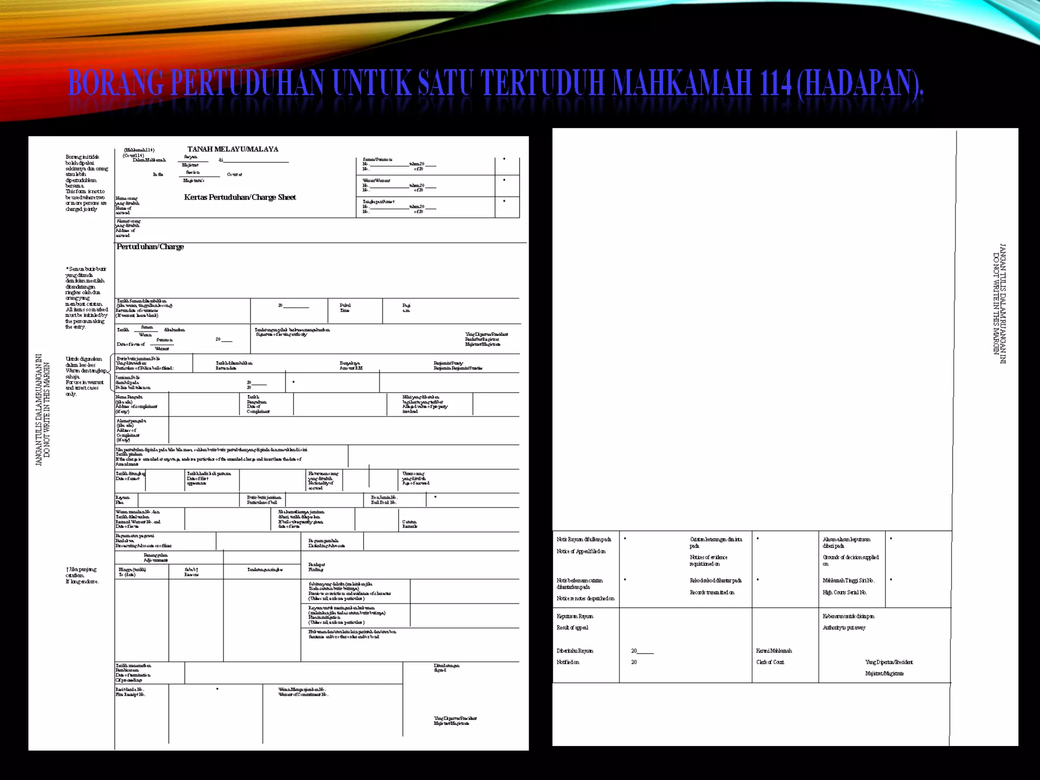 Kertas pertuduhan, fakta kes, saman dan waran tangkap | PPT