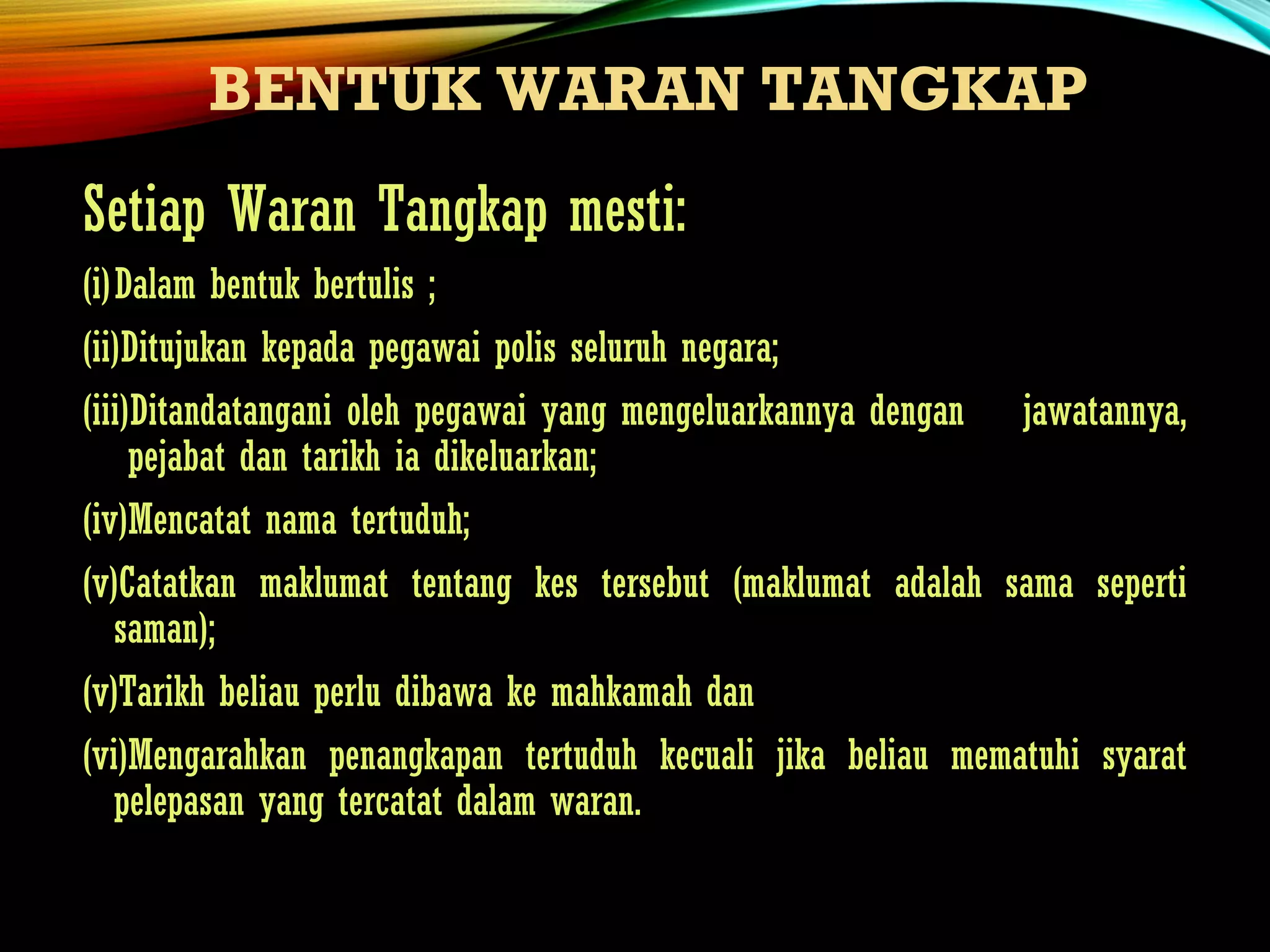 Kertas pertuduhan, fakta kes, saman dan waran tangkap | PPT