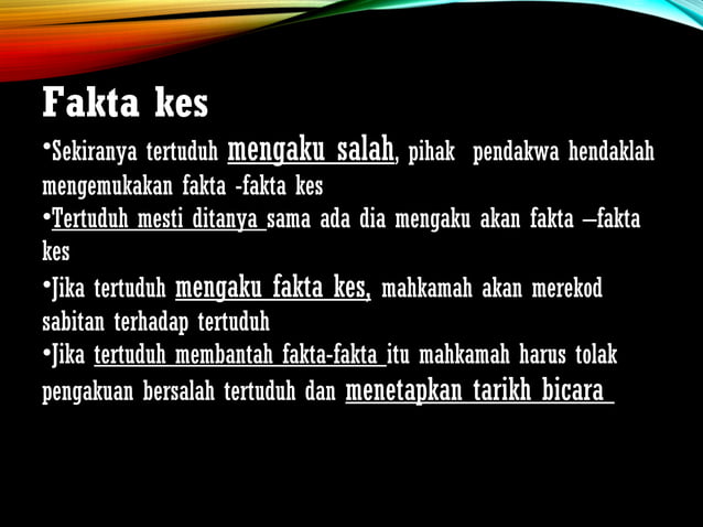 Kertas pertuduhan, fakta kes, saman dan waran tangkap | PPT